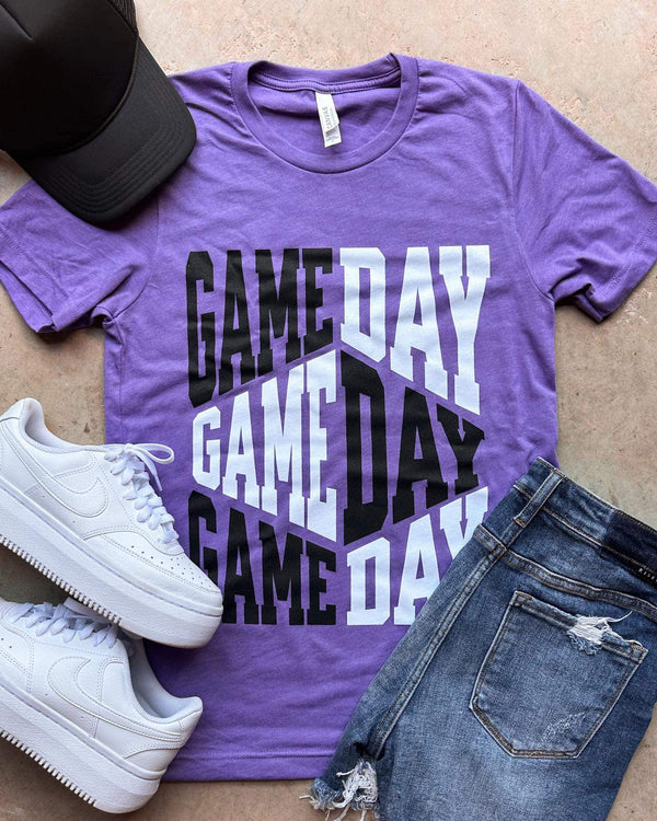 Game Day Repeat Purple Tee - The Red Rival