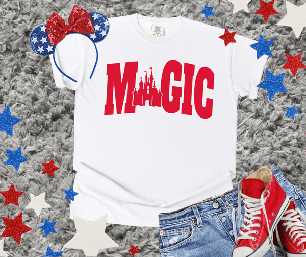 Red Magic Castle White Tee - The Red Rival